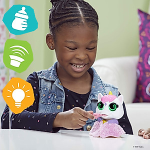 FurReal Airina The Unicorn Color-Change Interactive Feeding Toy, Lights and Sounds, Ages 4 and up