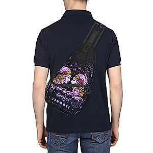 Gemini Constellation Sling Bag Chest Bag Zodiac Sign Crossbody Bags For Men Women