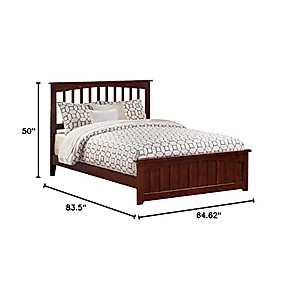 AFI Mission Traditional Bed, Queen, Brown