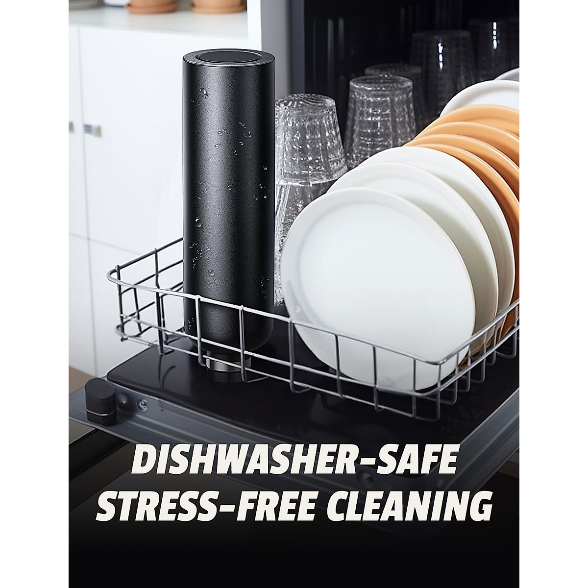 AINOPE Travel Water Bottle for the Coldest Water Bottle with Handle, 24oz Smart Water Bottle Stainless Steel for Magsafe, Metal Cup Phone Holder Sports Gym Work Leak Proof BPA-free Adjustable Angles