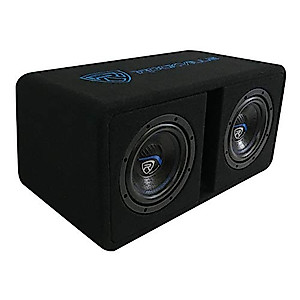 Rockville DV8K52 Dual 8" K5 1600w Car Subwoofers+Vented Sub Enclosure Box/2 Ohm