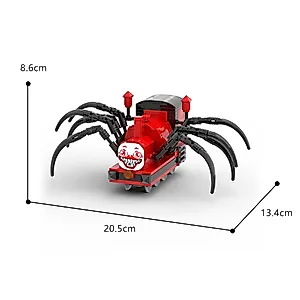 Charles Chooo Chooo Building Toy Set,259Pieces Horror Game Spider-Train Monster Building Blocks, Charles Train with Spider Figure Model Building Kit for Gaming Fans (Spider Train Monster)