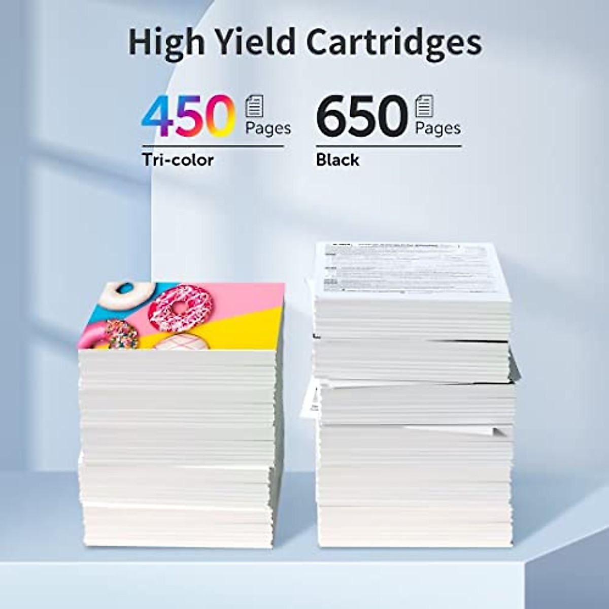 BKBKC Remanufactured 67XL Ink Cartridges Replacement for HP 67 XL Combo Pack Work for HP Envy 6055e 6055 6052 6075 Envy Pro 6455e 6455 6475 6452 DeskJet 4155 2755e 2755 4052 (1 Black, 1 Tri-Color)