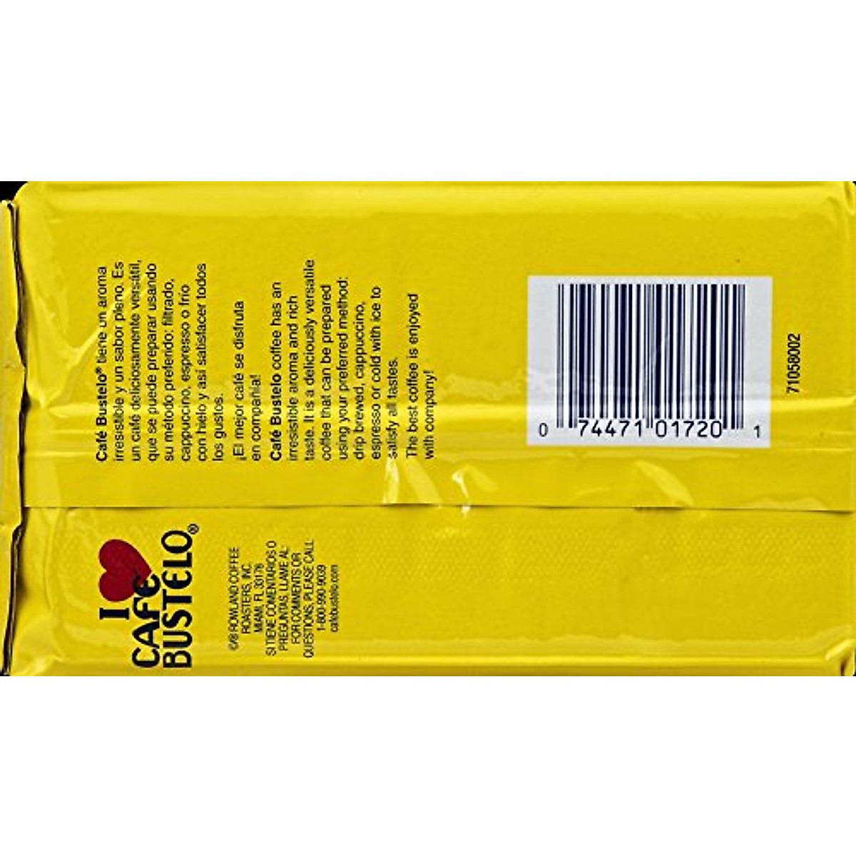Café Bustelo Espresso Dark Roast Ground Coffee Brick, 10 Ounce