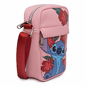 Disney Bag, Crossbody, Lilo, Stitch Sweet Smiling Pose, Vegan Leather