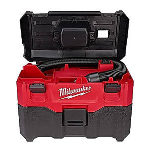 Milwaukee M18 2 Gal. 18-Volt Lithium-ion Cordless Wet/Dry Vacuum (Tool-Only), 2.8 Amp Motor, Lightweight, Tool-Box Style for Effortless Transport and Storage