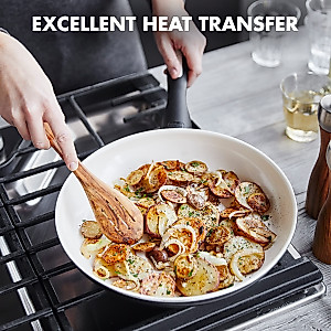 GreenPan Rio Healthy Ceramic Nonstick 8" and 10" Frying Pan Skillet Set, PFAS-Free, Dishwasher Safe, Black & Mini Healthy Ceramic Nonstick, 5" Square Egg Pan, PFAS-Free, Dishwasher