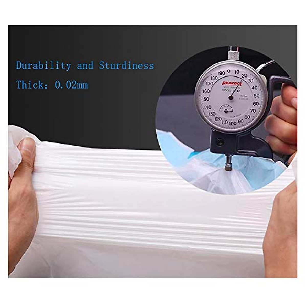 WanJiaXinHui 7-10 Gallon Tall Drawstring Trash Bags, Strong Garbage Bags for Kitchen Bath Bedroom Car Trash Can, Office Waste Bin Liners Bags Unscented,White,60 Count(7-10Gallon) …