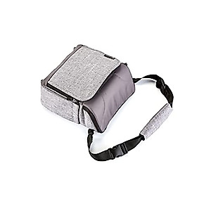 Contours Explore 2-in-1 Baby Booster Seat and Backpack Diaper Bag, Booster Seat for Dining Table, Foldable and Portable Baby Seat, Baby to Toddler Booster Chair - Gray