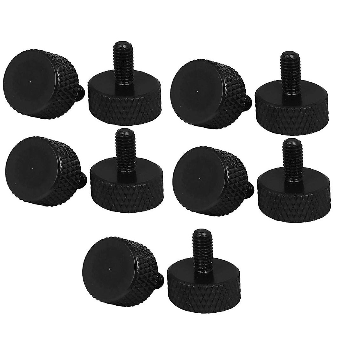 New Lon0167 Computer PC Featured Graphics Card Flat reliable efficacy Head Knurled Thumb Screws Black M3.5x8mm 10pcs(id:e89 5e 93 e04)