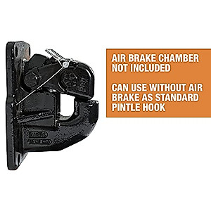Buyers Products PH55 50 Ton Air Compensated Pintle Hook, 10-Hole Mount