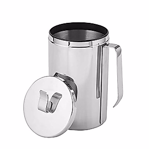 JOE&LEAH Kitchen Stainless Steel Compost Bin (0.52 Gallon) - Premium 304 Rust-Resistant Composter countertop bin with Metal lid Bucket Pail Indoor Outdoor Table Food Waste Scrap Mini Small Large Bag