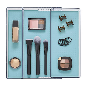 Copco Basics Expandable Drawer Organizer, 13 x 11 x 1.9-Inch, Aqua Sky