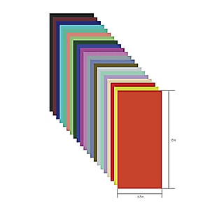 SPECUT XINPOCUT infusible Transfer Ink Sheets(21pcs/Set, 4.5'x12') - Solid Color Paper Sublimation for Cricut Mug Press, Silhouette Cameo or Heat Press Machine Sheets T-Shirts Bag