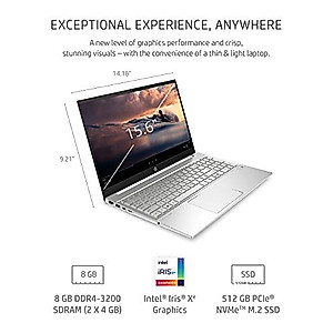 HP Pavilion 15 Laptop, 11th Gen Intel Core i5-1135G7 Processor, 8 GB RAM, 515 GB SSD Storage, HD IPS Micro-Edge Display, Windows 10 Home, Compact Design, Long Battery Life (15-eg0010nr, 2020)
