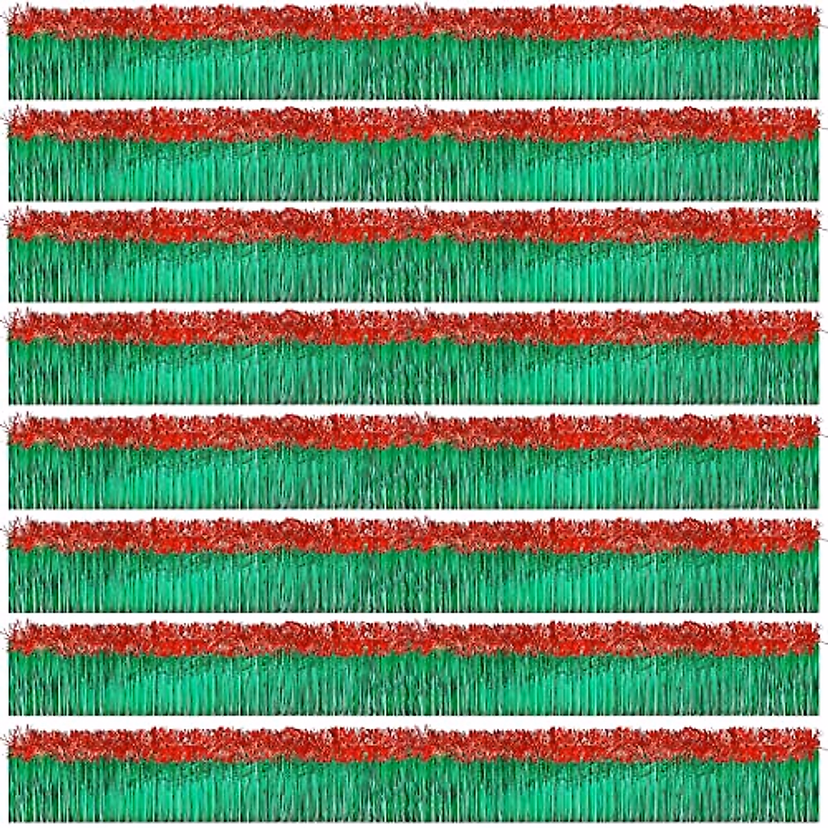 20 Pieces Parade Float Decorations with Foil Fringe Garland Set of 8 and Metallic Twist Garland Set of 12 Shiny Metallic Tassel Banner Ideal for Christmas Floats Party Wall Hanging Decorations