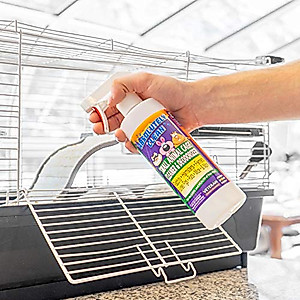 Amazing Small Animal Cage Cleaner, Just Spray/Wipe, Easily Removes Messes & Odors - Hamster Cages, Mice, Rat Cage, Guinea Pig Cage, Rabbit Cage, Ferret Cage, Dog Cage - USA Made