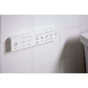 KOHLER 8298-CR-0 C3-455 Elongated Bidet Toilet Seat, Heated Bidet, Bidets for Existing Toilets with Remote Control, White