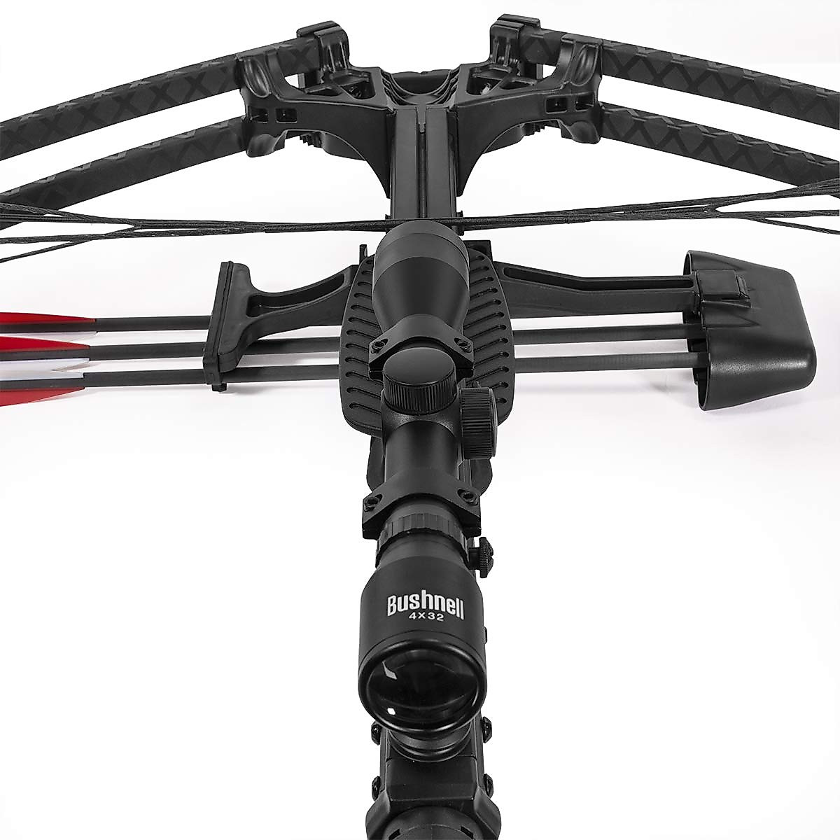 XtremepowerUS Outdoor Hunter Sniper Crossbow 165 Lbs 380 fps Hunting Quiver Rope Cocking 4x33 Scope 3X Carbon Arrows Set
