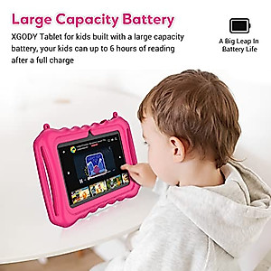 Kids Tablet, 7 inch Tablet for Kids 3GB RAM 32GB ROM, Android 12.0 Toddler Tablet with Dual Camera, WiFi, Bluetooth, Parental Control, Shockproof Case, YouTube, Netflix, Children Tablet for Toddlers