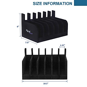 Mind and Action Foam Pistol Rack Handgun Holder for Gun Safe Gun Cabinet Accessories, Customized Gun Storage from 1 up to 6 Firearms