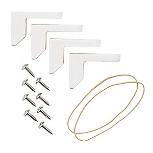 Compac Home Safe -T- Bumpers - Toilet Seat Stabilizers, Keeps Children, Elderly, Disabled Safe from Slipping Off Shaking, Moving or Wobbly Toilet Seat, White, 2 Count