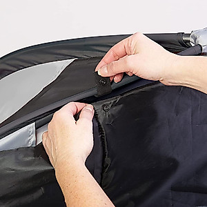 KidCo Peapod Prestige Lightweight Pop Up Portable Toddler Travel Bed with Toy Loops, Storage Pocket, and Carry Bag for Outdoors, Seafoam