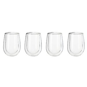 HENCKELS Cafe Roma Wine Glass Set, 4-pc, Clear