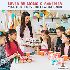 SWEET TREATZ - (10 Pc Set Plastic HI-DOME 24 Count Stackable Travel Cupcake Carrier with Detachable Lid. Clear STURDY Food Grade Plastic. Disposable or Reusable Cupcake Transport Container