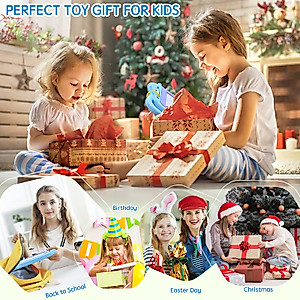 AiTuiTui Magnetic Drawing Board Mini Travel Doodle, Erasable Writing Sketch Colorful Pad Area Educational Learning Toy for Kid/Toddlers/Babies with 3 Stamps and 1 Pen (Sky Blue)