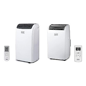 BLACK+DECKER Air Conditioner, 12,000 BTU Air Conditioner, White & Air Conditioner, 14,000 BTU Air Conditioner Portable for Room up to 700 Sq. Ft. with Remote Control, White