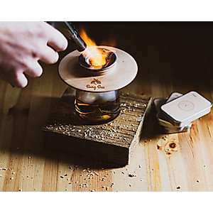 Cocktail Smoker Kit with Torch - Bourbon Smoker Kit - Whiskey Smoker Kit with Torch - Wood Chips - Smoked Old Fashioned Drink Smoker Kit - Bourbon Whiskey for Men and Dads