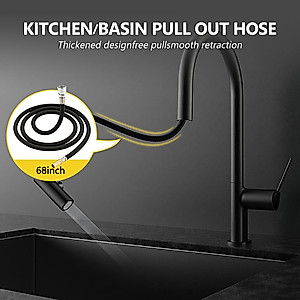 Pull Down Hose Replacement Faucet Parts Compatible with Kohler K-1219935-BC/K-1304674-BC/K-1219935 Hose Kit Pull-down Kitchen Faucet, 67in (K-1219935-bc)