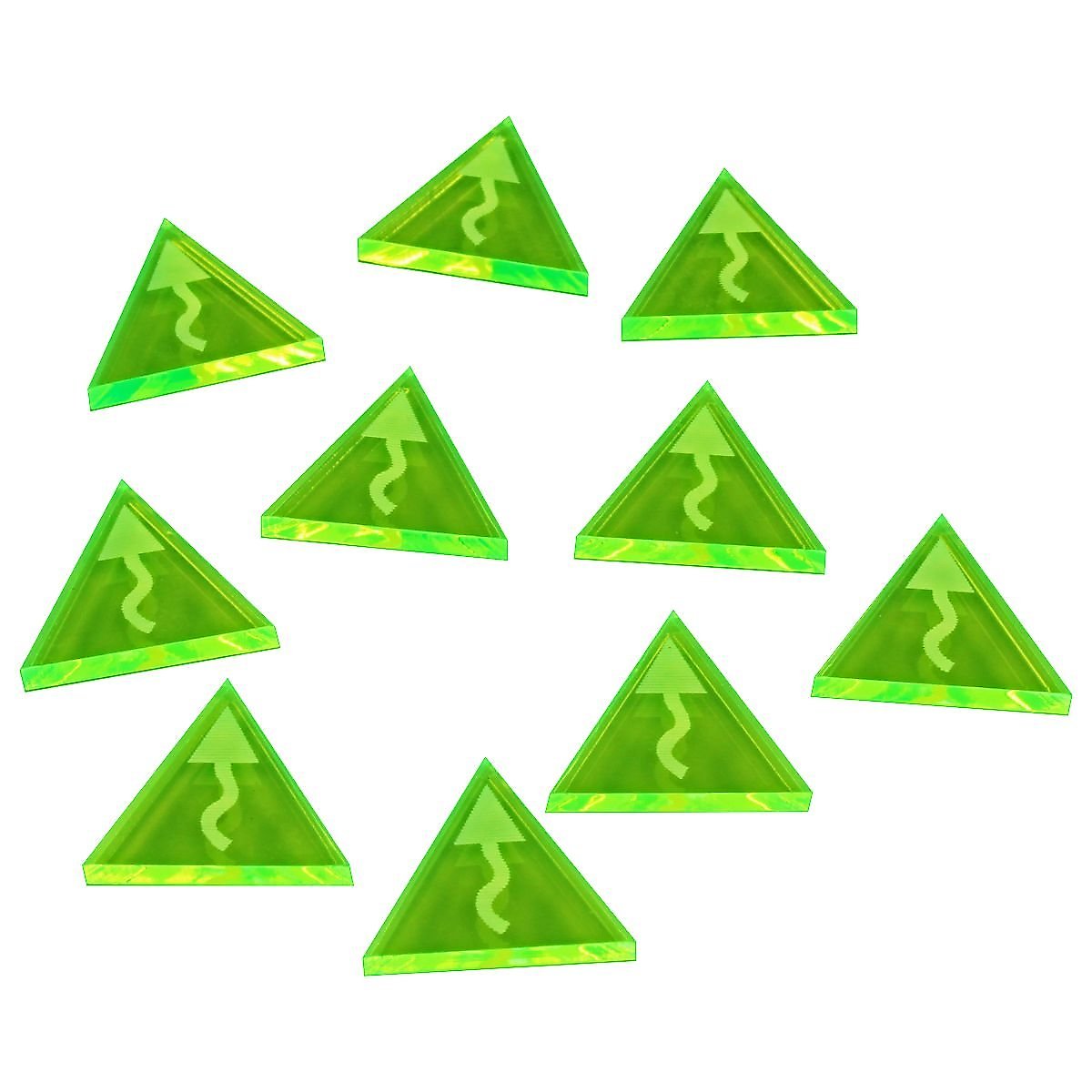 LITKO Space Fighter 2nd Edition Tokens | Compatible with Star Wars: X-Wing Miniatures Game | Pack of 10 (Triangular Evade Tokens)