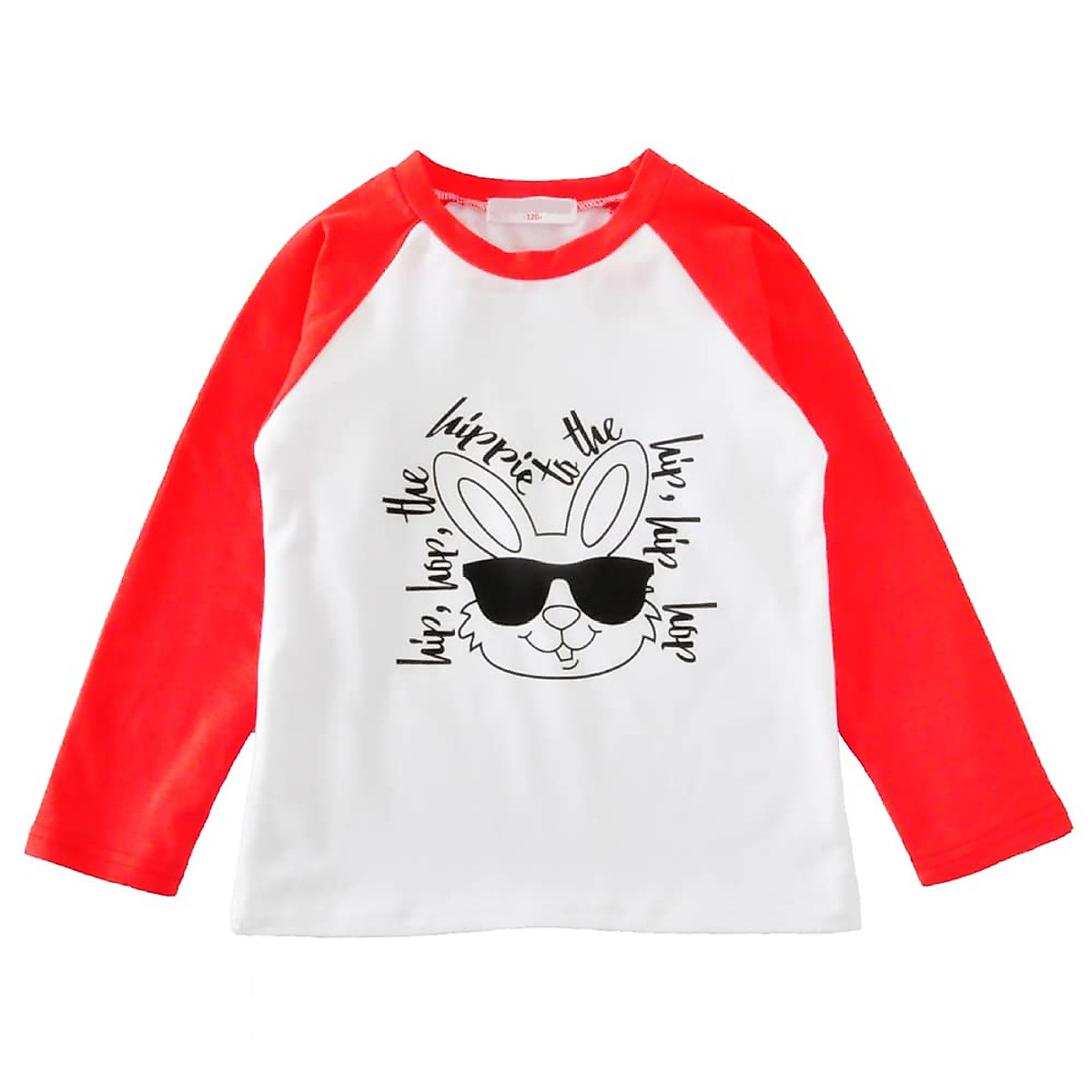 Funny Bunny Graphic Tshirt Toddler Infant Baby Boy Girl Letter Print Tees Easter Blouse Tops (2T, red)
