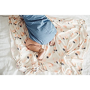 Copper Pearl Large Premium Knit Baby Swaddle Receiving Blanket Caroline