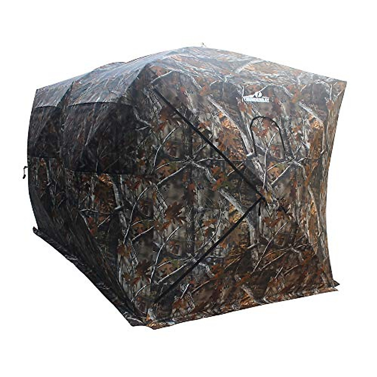 THUNDERBAY Bunkhouse Pop Up Portable 6 Person Side-by-Side Hunting Blind, Footprint: 140"x70" with 80" Height