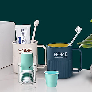 Huaiid 200 Pack 3 oz Paper Cups Disposable Mouthwash Cups Bathroom Cups Espresso Cups Small Paper Cups for Snack Perfect for Home Condos Rvs Campers (Blue)