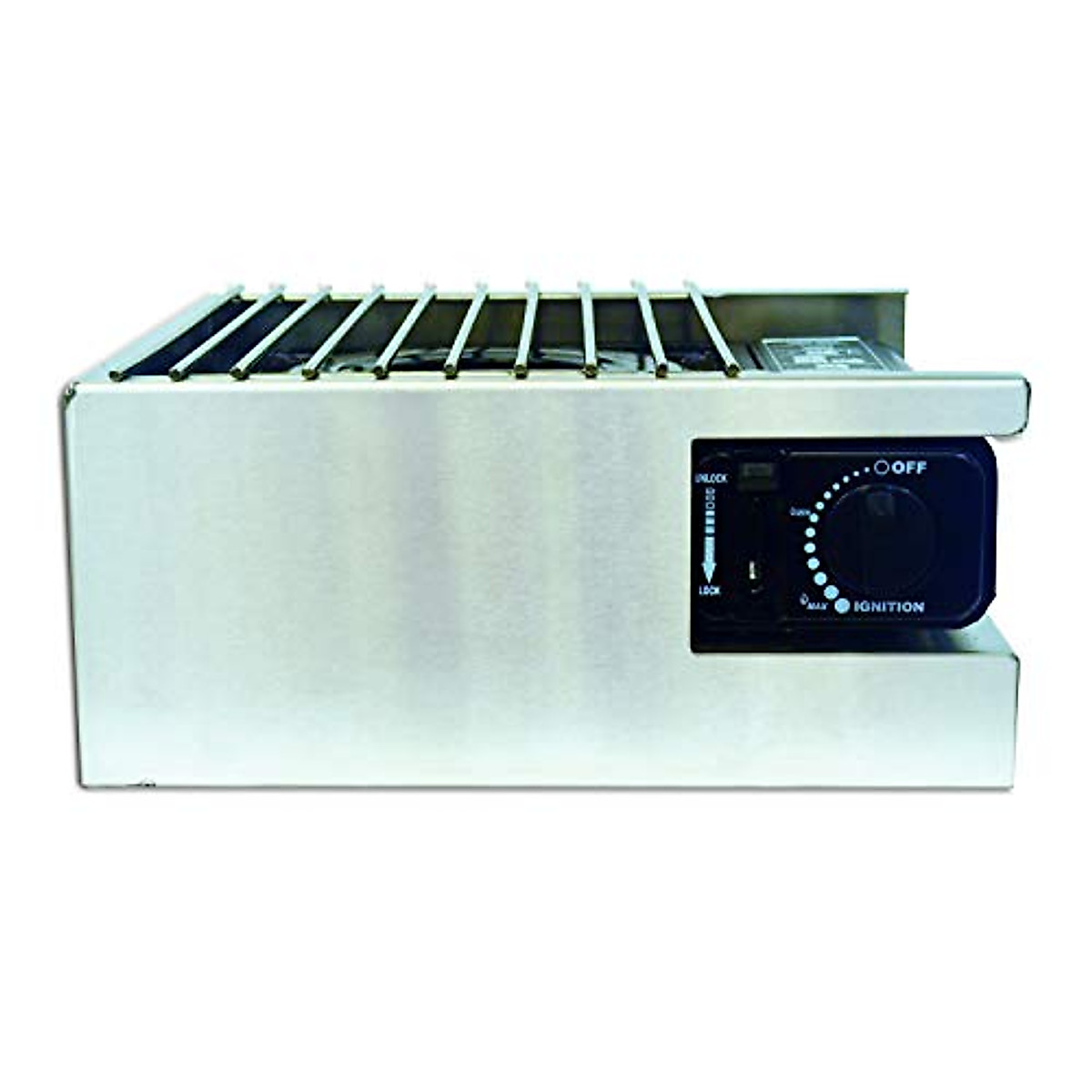 Butane stove silver frame, Stainless steel, Windproof, Kitchen, Indoor-Outdoor, Housing, 14''Lx12''Wx5.5''H