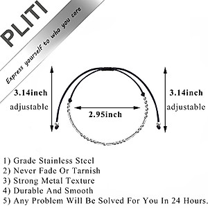PLITI Sobriety Gift Addiction Recovery Gift 12 Step Gift Sober Badass Morse code Bracelet Sober Milestone Gift AA Alcoholics Anonymous Gift (sober morse bg)