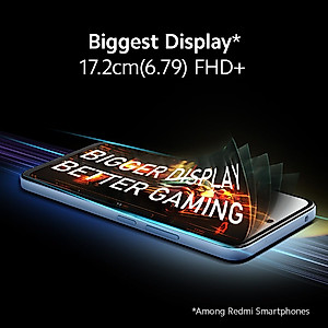 Xiaomi Redmi 12 5G | Unlocked Dual-SIM Android Smart Phone | 90Hz 6.79" FHD+ Display | 50MP Al Dual Camera | 5000 mAh Battery | Snapdragon 4 Gen 2 with 5G | Midnight Black