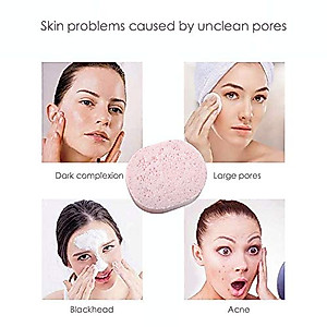 Facial Bath Cleansing Sponges for Aging Skin Cleaning, Reusable Cosmetic Face Sponge Pads for Facial, Body, Bath, Spa, Makeup Remover