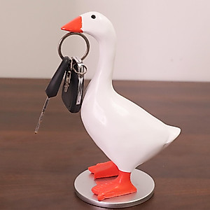 Anywin Magnetic Goose Key Holder Cute Home Decor Kawaii Room Office Table Desk Decor Aesthetic Funny Sculpture Bedroom Decor Housewarming Gifts for Women Men1 Pack Large