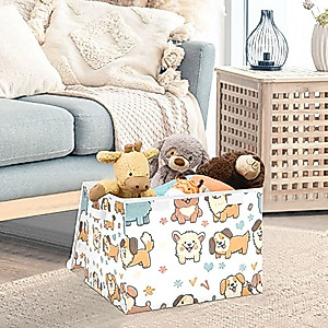 Happy Puppy Storage Boxes with Lids Household Essentials Large Storage Bins with Lids