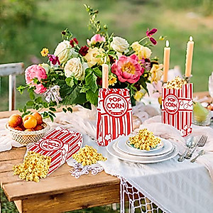 SUPWISER 500 Pcs Popcorn Bags, 1 Oz Movie Night Paper Popcorn Bags Bulk Individual Servings for Popcorn Machine Kitchen Party Movie Theater, Carnival Party, Decorations Supplies (500)