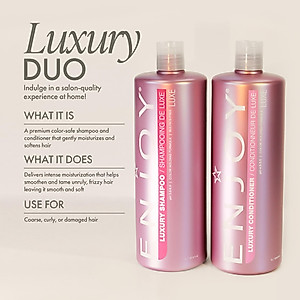 Enjoy Hair Care - 33.8 Ounce Luxury Duo Shampoo and Conditioner Duo