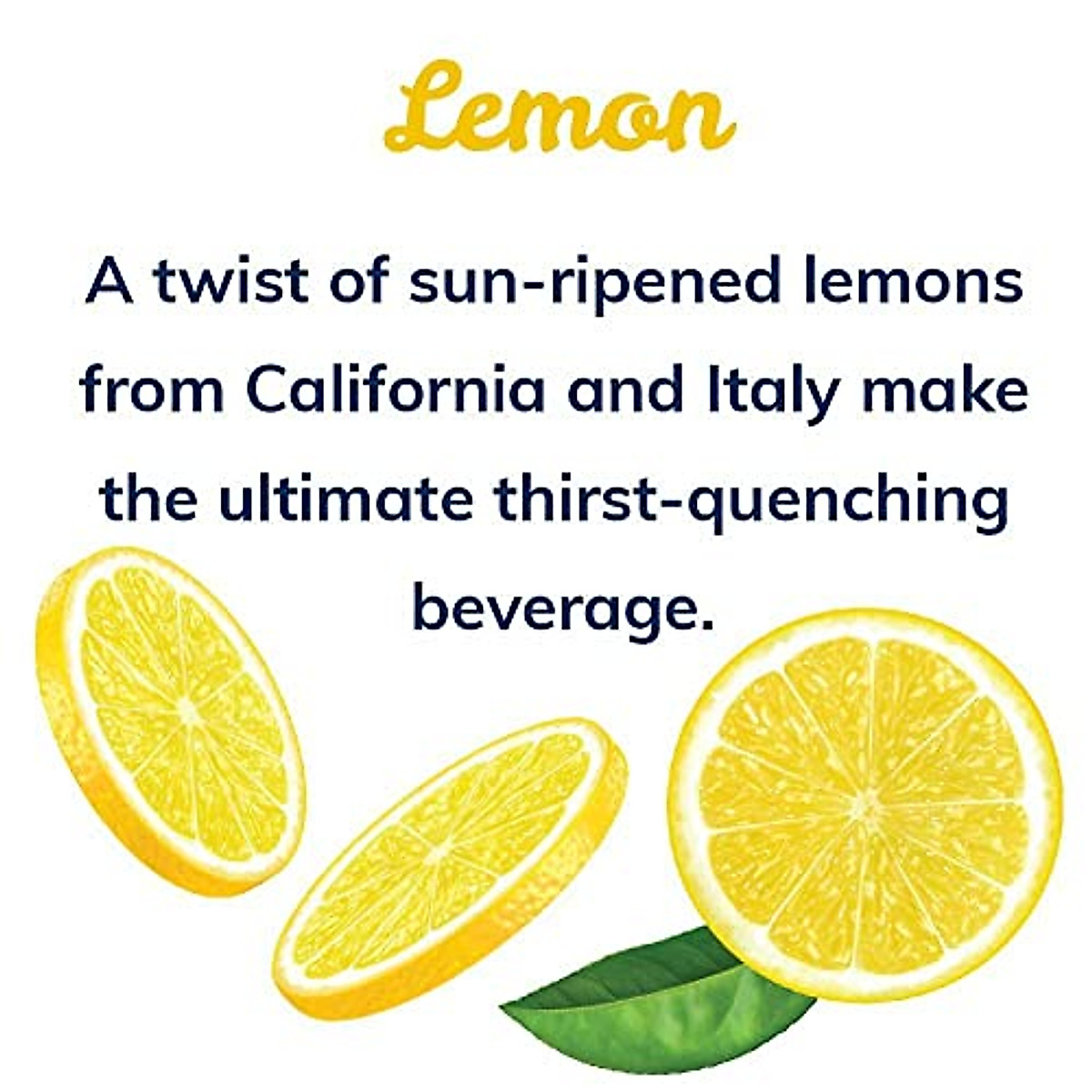Crystal Geyser Lemon Sparkling Spring Water PET Plastic Bottles, BPA Free, No Artificial Ingredients or Sweeteners, 42.3 Fl Oz, 12 Pack