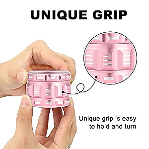 HOKirin 2.5" Pink Grinder Large Grinder for Spice