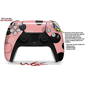 WraptorSkinz Skin Wrap compatible with Sony PS5 DualSense Controller Lots of Dots Pink on Pink (CONTROLLER NOT INCLUDED)