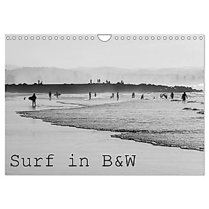 Surf in B&W (Wall Calendar 2024 DIN A4 Landscape), CALVENDO 12 Month Wall Calendar